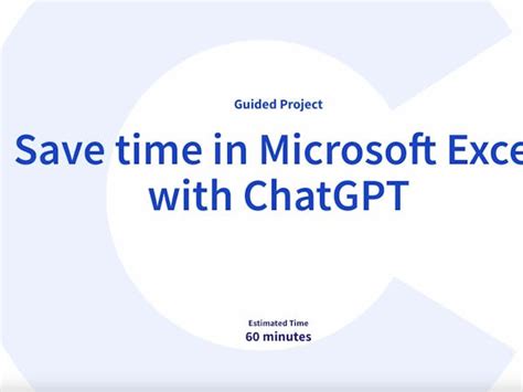 Chatgpt For Beginners Save Time With Microsoft Excel Short Course