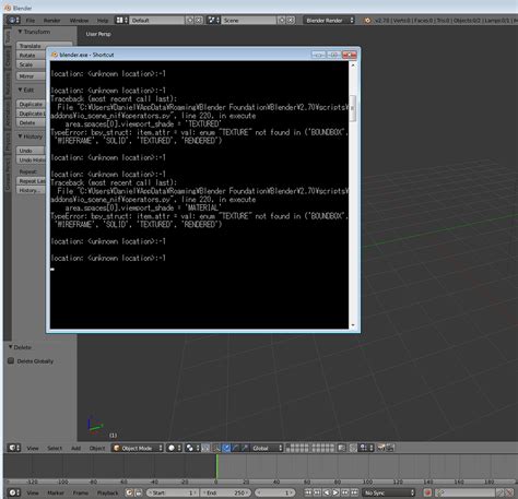 Blender Error Importing Nif Basics Interface Blender Artists Community