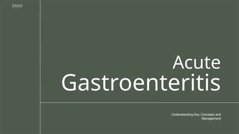 Acute Gastroenteritis Case Presentationpptx