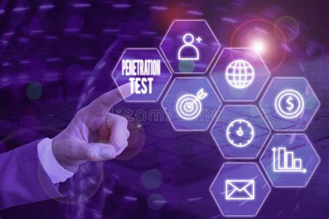 Word Writing Text Penetration Test Business Concept For Authorized Simulated Cyberattack On A