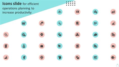 Icons Slide For Efficient Operations Planning To Increase Productivity