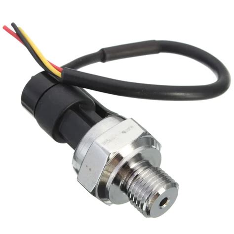 New Electric Pressure Transducer Sensor Oil Fuel For Gas Water Air Easy Removal Carbon Steel