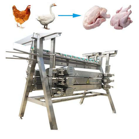 Poultry Slaughter Meat Processing Equipment Chicken Feather Plucking