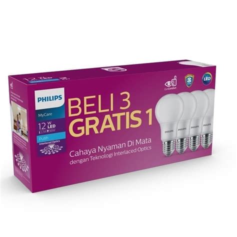 Philips Bulb Philips Led Bulb Philips Led Bulb 12w Buy 3 Get 1 Free