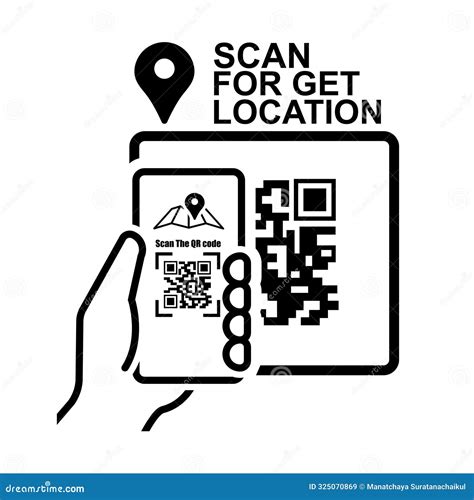 scan for see for get the location icon qr code for get location