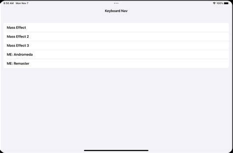 Basic Keyboard Navigation For Collection And Tableview Swiftjective C