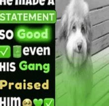 He Made A Statement So Good Even His Gang Praised Him Meme He Made A