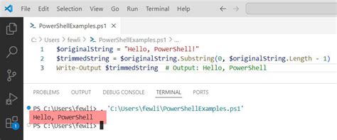 Remove The Last Character From A String In Powershell