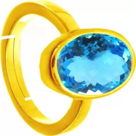 Buy Chopra Gems And Jewellery Gold Plated Brass Blue Topaz Panch Dhatu