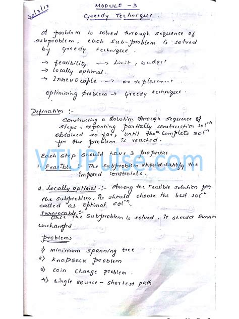 Analysis And Design Of Algorithms Module 3 Pdf Digital Technology