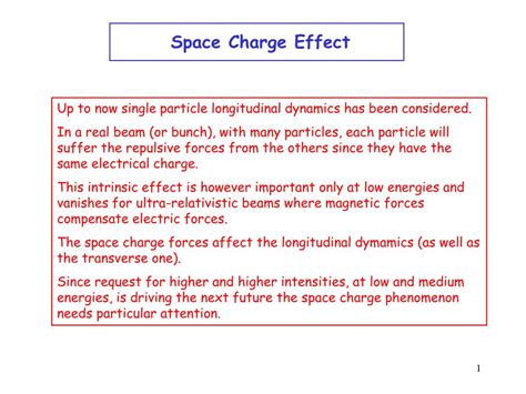 Ppt Space Charge Effect Powerpoint Presentation Free Download Id