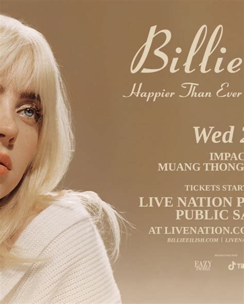 Billie Eilish Happier Than Ever The World Tour” Zipevent