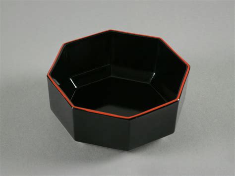 1980s Retro Set Of 3 Arcoroc Octime Black Octagonal Opalware Bowls