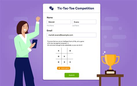 Tic Tac Toe Form Widgets Jotform