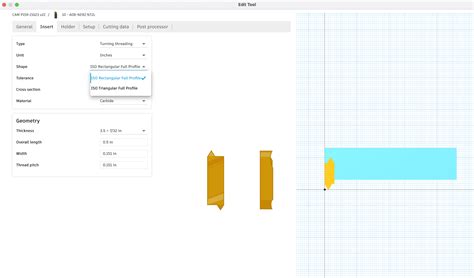 solved internal thread tool creation issues autodesk community