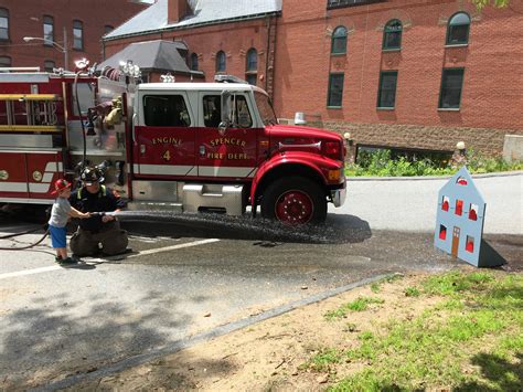Fireman Ralph And Sean Putting Out House Fire Richard Sugden Library