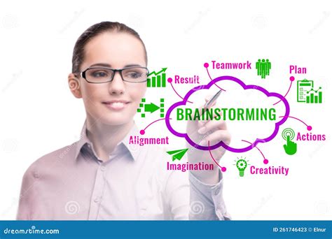 Concept Of Brainstorming As A Solution Tool Stock Image Image Of Corporate Research 261746423