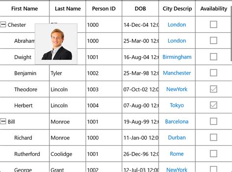 Tooltip In Uwp Treegrid Control Syncfusion®