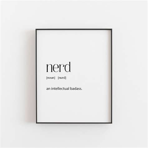 Nerd Poster T Ideas For Nerds Ts For Geeky Guys Nerd Print Home Wall Art Geeky Ts