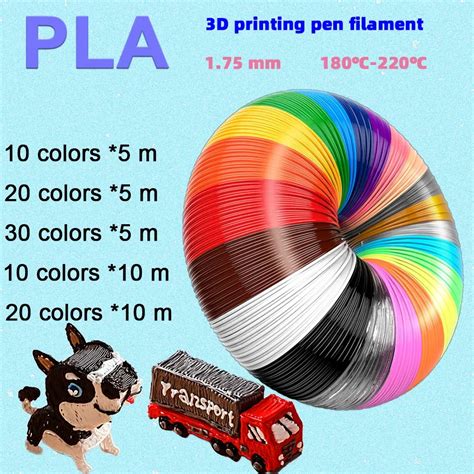 3d 펜 필라멘트 Abs Pla Pcl 완벽한 안전 플라스틱 생일 선물 3d 펜에 적용 175mm 30 색 20 색