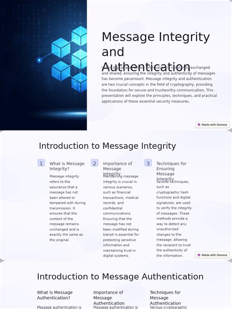 Message Integrity And Authentication Pdf Cryptography Authentication