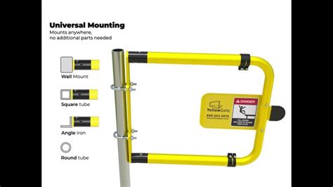 La Puerta De Seguridad Abatible De Cierre Automática Yellowgate Cuenta