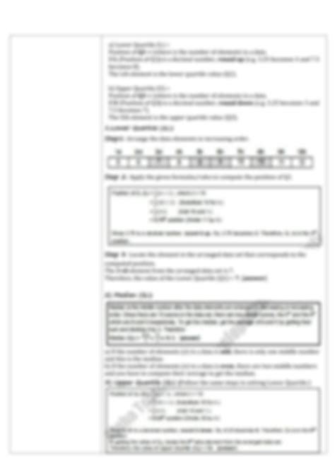 Solution Illustrating Measures Of Position Quartiles Deciles And