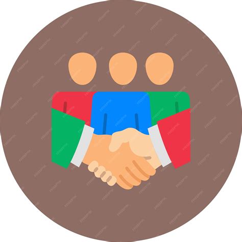 팀워크 아이콘 프리미엄 벡터