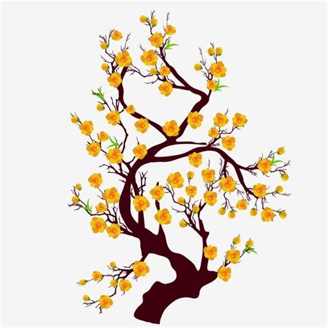 아름다운 매화 배경 디자인 노란 매화가 꽃이 피는 매화 겨울 Png 일러스트 및 벡터 에 대한 무료 다운로드 Pngtree 배경 그림 꽃