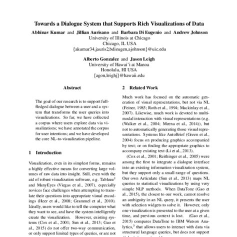 Towards A Dialogue System That Supports Rich Visualizations Of Data Acl Anthology