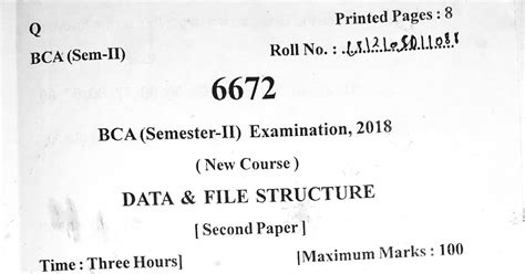 Data Structure Sample Paper