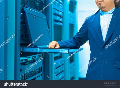 Man Fix Server Network Data Center Stock Photo 403694131 Shutterstock