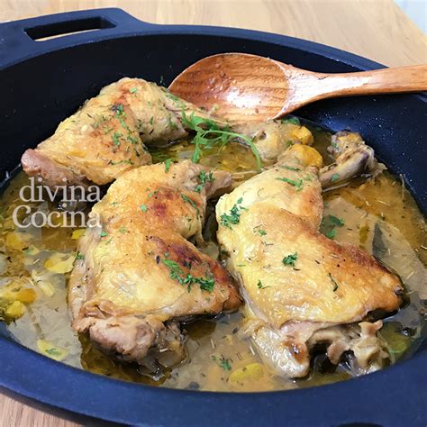 Muslos De Pollo En Salsa Receta De Divina Cocina