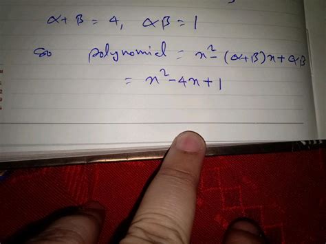 2 find a quadratic polynomial each with the given numbers as the and