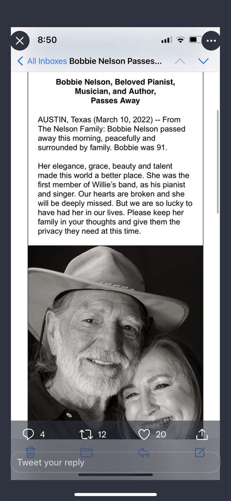 Rip Bobbi Nelson R Texas