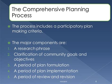 Comprehensive Planning Process