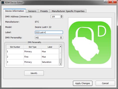 RDM Device Configuration
