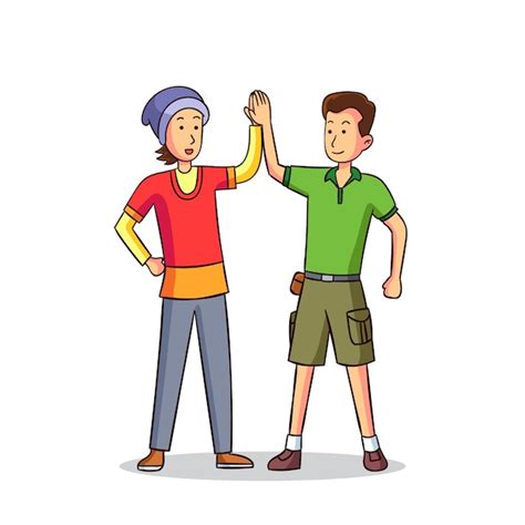 Cartoon High Five Images Free Download On Freepik