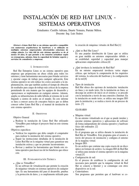 Instalación Redhat Linux Pdf