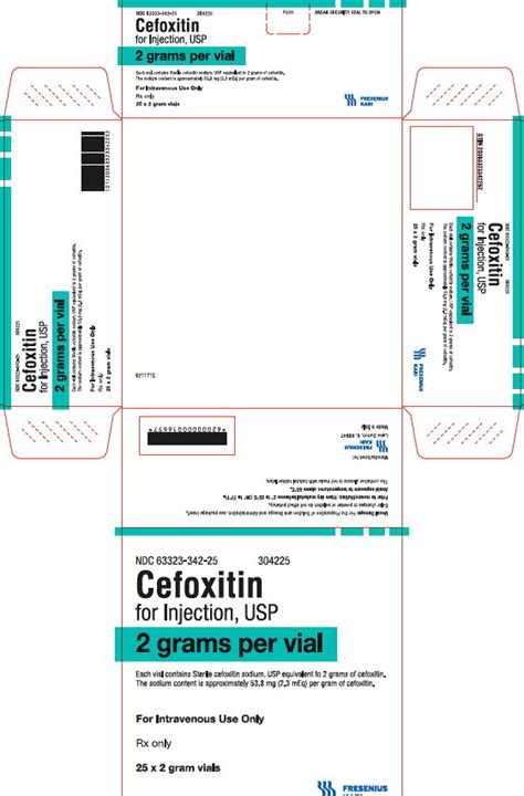 Dailymed Cefoxitin Cefoxitin Sodium Powder For Solution