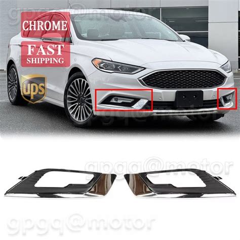 For Ford Fusion Se Platinum 2017 18 Front Fog Light Lamp Cover Bezel