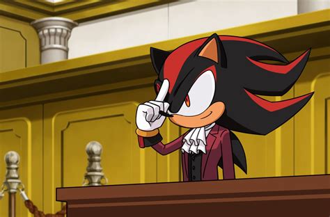 Shadow The Hedgehog And Miles Edgeworth Sonic And 1 More Drawn By