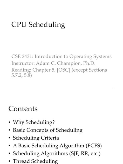 04 1 Scheduling Pdf Scheduling Computing Process Computing