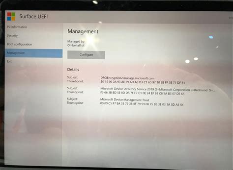 Configuring Surface Firmware Settings Using Dfci In Microsoft Intune