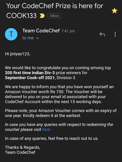 Jiniyas B On Linkedin Codechef Codechef Codechef Septembercookoff2021 Cp Coding Tcs