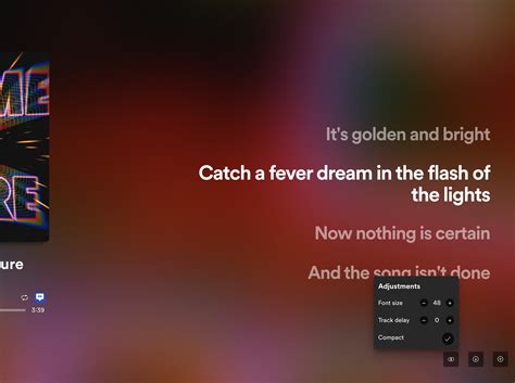 Feature Request Lyrics Font Size Control · Issue 76 · Daksh2k