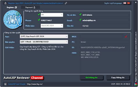 Autolisp Reviewer Mã Thiết Bị