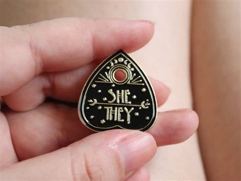 Lgbtq Pronouns Nonbinary Trans Pins Transgender Queer Card Pride Pin Empowerment Lgbt