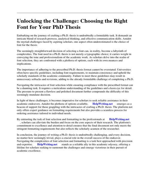 phd thesis format font pdf thesis typefaces