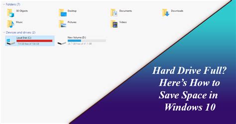 Hard Drive Full Heres How To Save Space In Windows